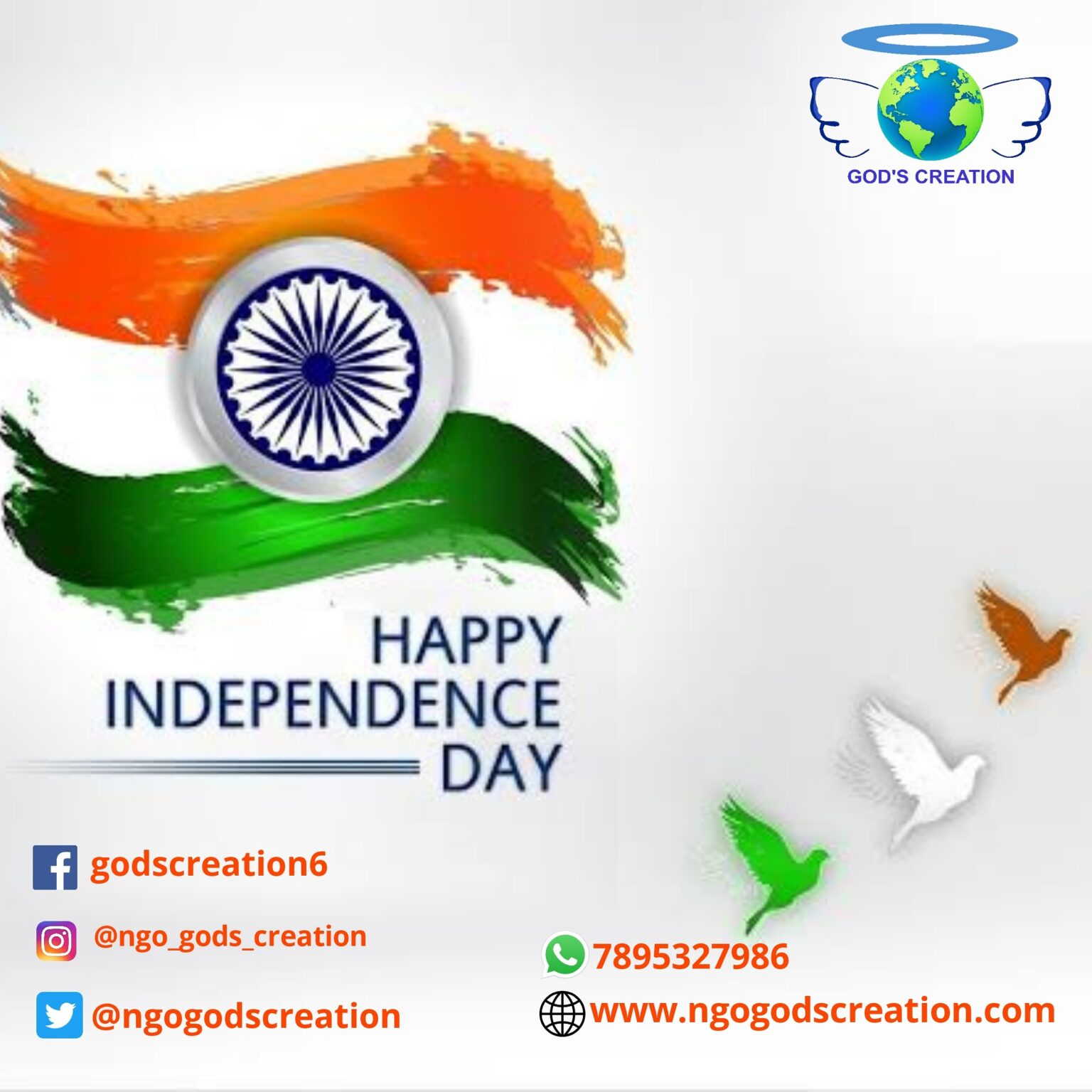 Happy Independence day – GOD'S CREATION SOCIETY